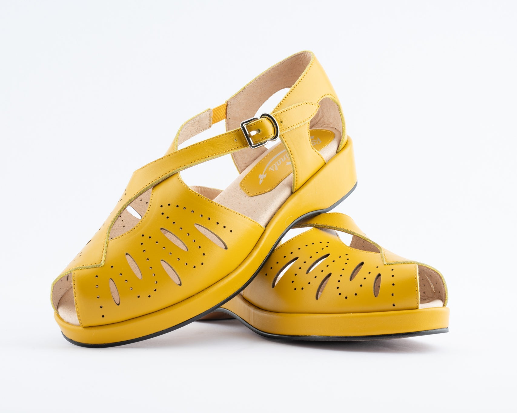 Laverne - Mustard Yellow Leather – Rocket Originals