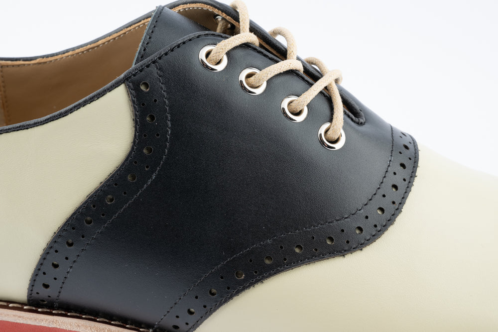 Men's Saddle Shoe - Black & Cream – Rocket Originals