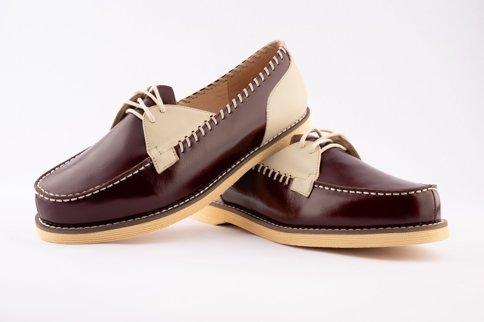 Mitzi Oxblood & Cream Leather – Rocket Originals