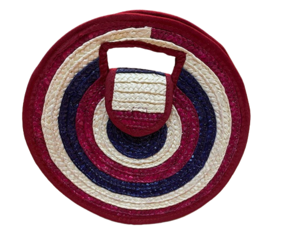 Straw Target Bag - Red & Blue – Rocket Originals